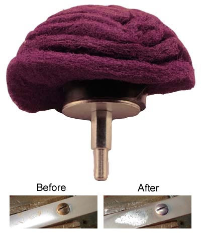 4" MUSHROOM SCUFF BUFF 1/4 SHANK – PLUS PBE DISTRIBUTORS