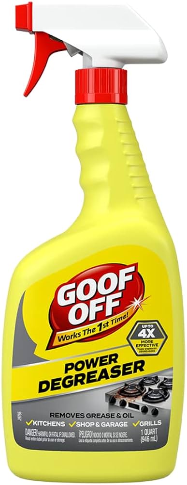 GOOF-OFF POWER DEGREASER 1QUART BOTTLE + TRIGGER – PLUS PBE DISTRIBUTORS