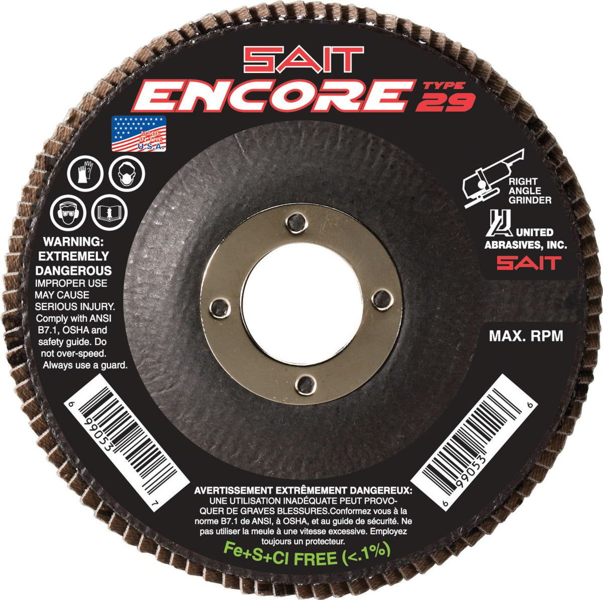 ENCORE FD 4-1/2 X 7/8 #120 – PLUS PBE DISTRIBUTORS