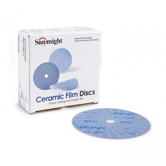 6" CERAMIC FILM DISC *150* MULTI-HOLE GRIP VELCRO (Xcs) – PLUS PBE ...